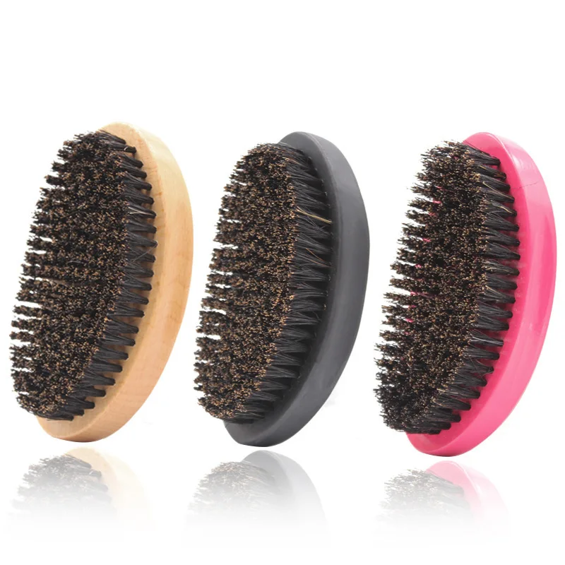 Bristle-Wave-Brush-Hair-Combs-Hair-Beard-Comb-Large-Curved-Wood-Handle ...