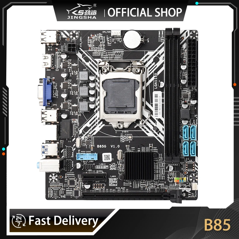 JINGSHA-Placa base B85 para PC Gaming, LGA 1150, compatible con DDR3 ...