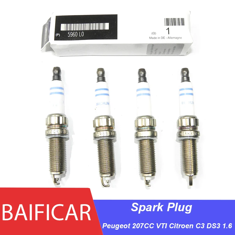 Baificar Brand New Genuine 4 Pcs Spark Plug 9667005080 5960L0 ...