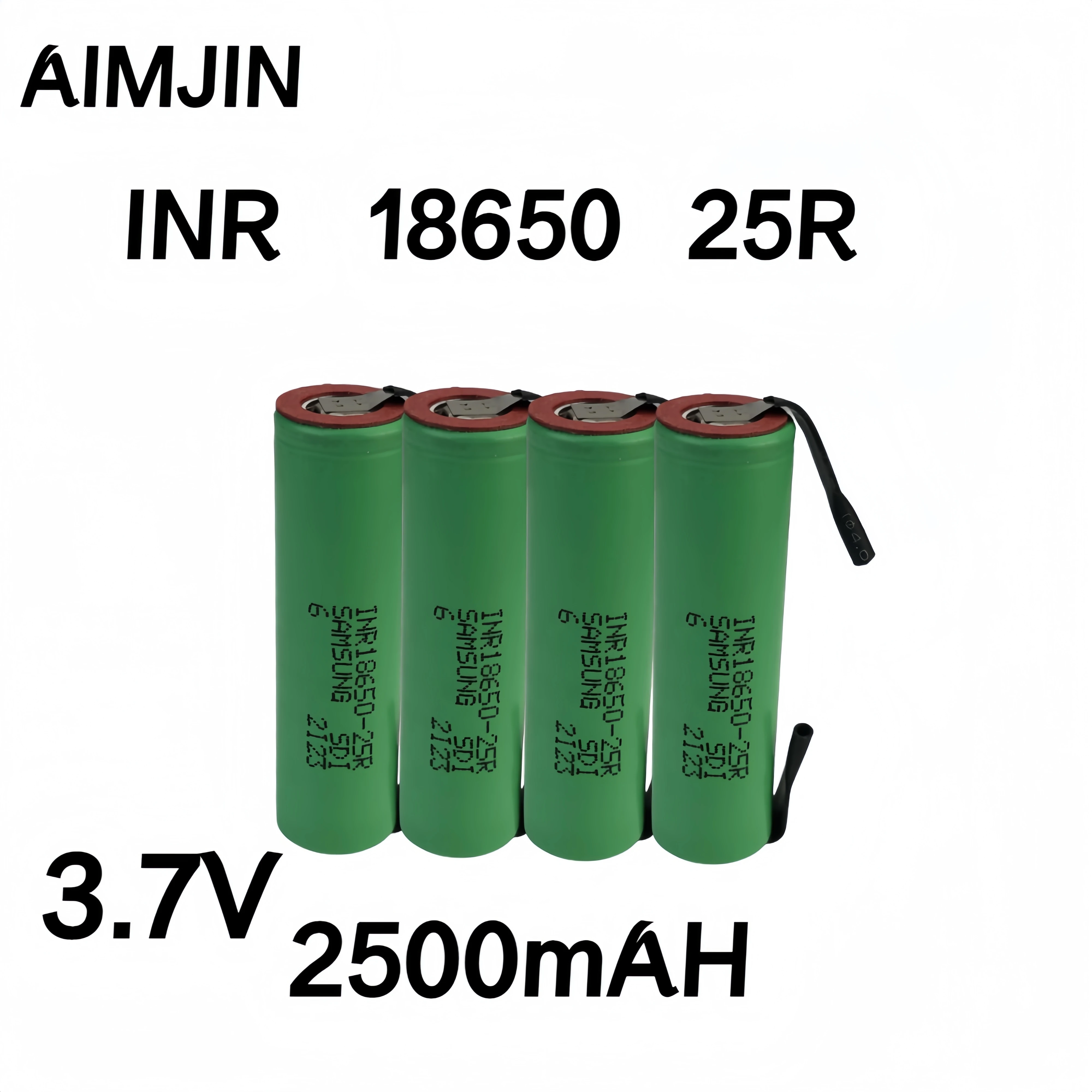 18650 2500mAH new original INR18650-25R output 3.7V special power battery 20A + DIY nickel sheet ...