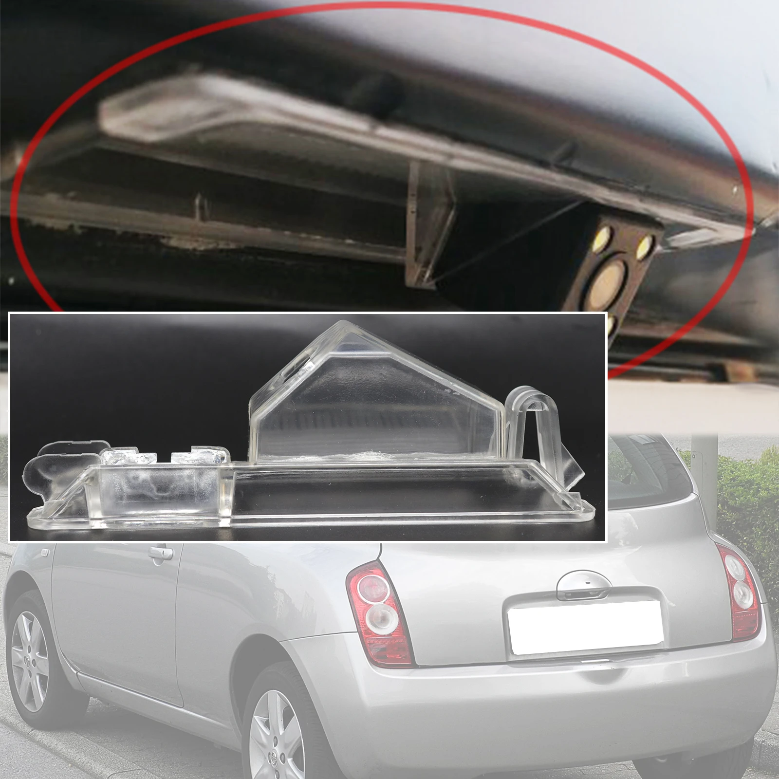 Car-Rear-View-Camera-Installation-Bracket-License-Plate-For-Nissan ...