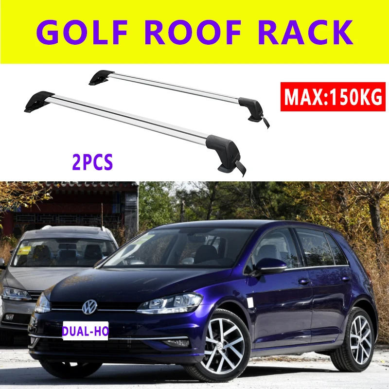 2 Pcs For Volkswagen Golf 6 7 R Tdi 2013+ 2018 2008 Roof Bar Car ...