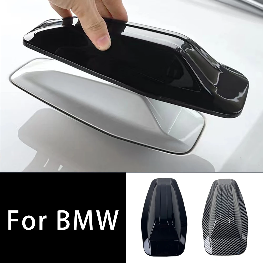 Car Carbon Style Antenna Shark Fin Aerials Panel Cover Stickers For BMW ...