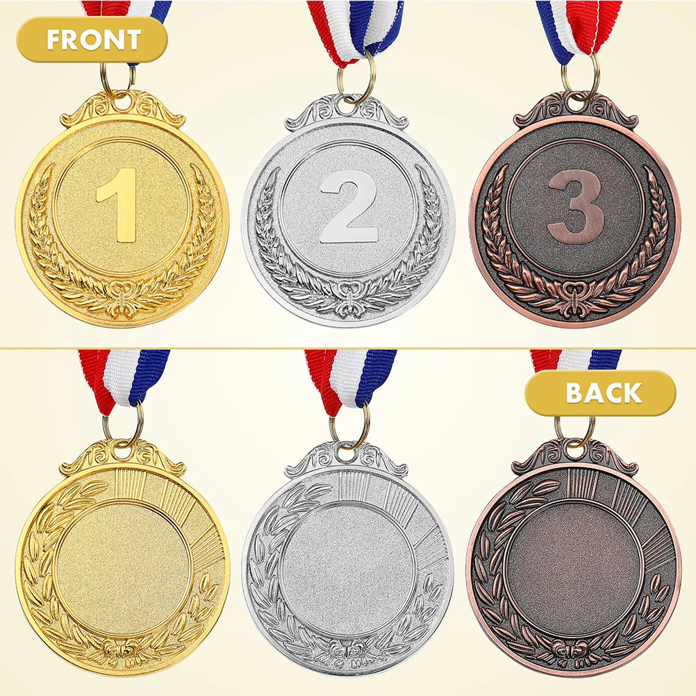 6Pcs-Sports-Meeting-Awards-Medals-Children-Gold-Medals-Silver-Medal ...