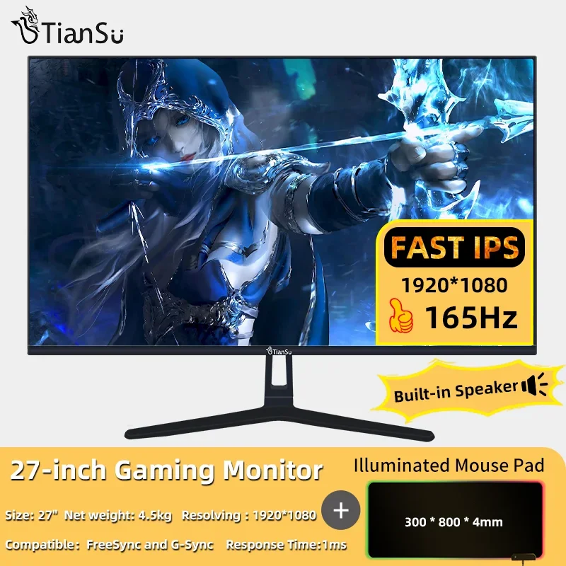 Tiansu-27-Inch-Gaming-Monitor-144Hz-2k-2560-1440-Computer-Monitor-2k ...
