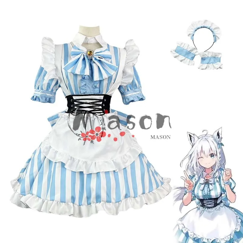 Anime-Game-Azur-Lane-Shirakami-Fubuki-Cosplay-Costume-Hololive-Fbk ...