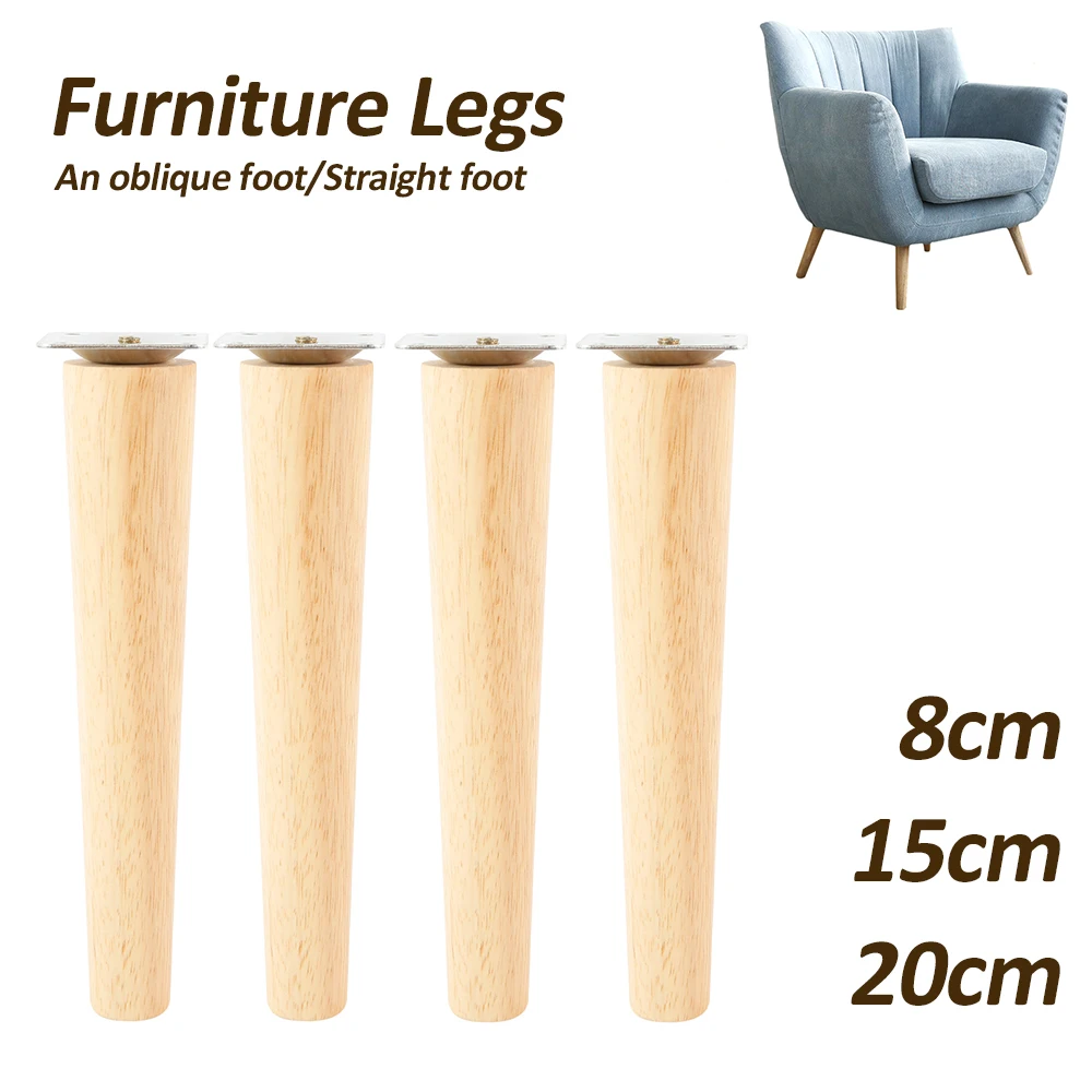 4Pcs-Solid-Wood-Furniture-Legs-Height-8-15-20-25-CM-Oblique-Straight ...