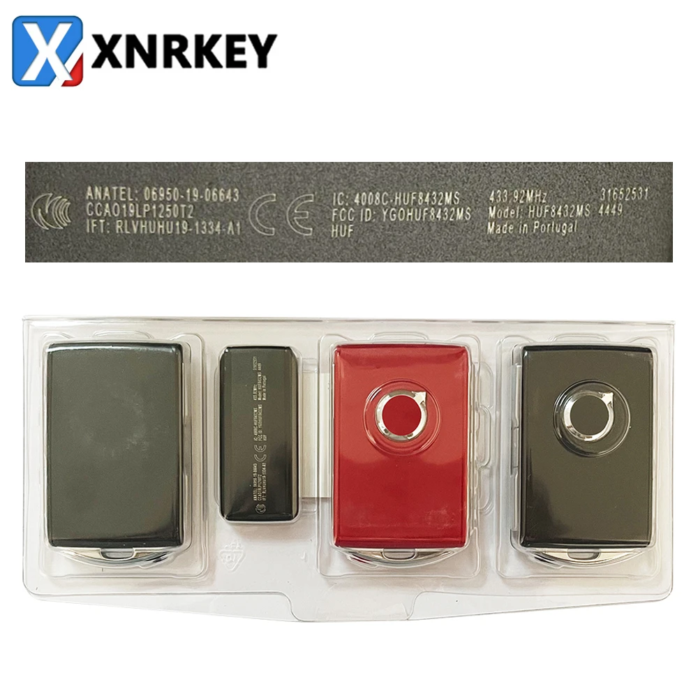XNRKEY Original 4 Button Smart Remote Car Key 8A Chip 433Mhz for Volvo ...