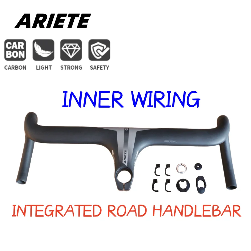 ARIETE Carbon Handlebar Intergrated Road Bike Integrated Handlebar ...