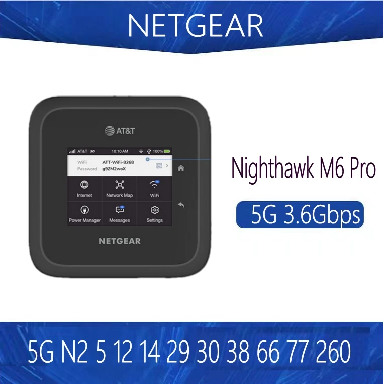 ATT-Netgear-Nighthawk-MR6500-M6-Pro-WiFi-Router-Global-5G-Band-mmWave ...