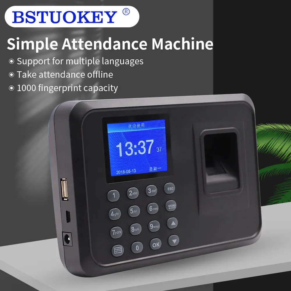 Biometric-Fingerprint-Attendance-Machine-Smart-Fingerprint-Time ...