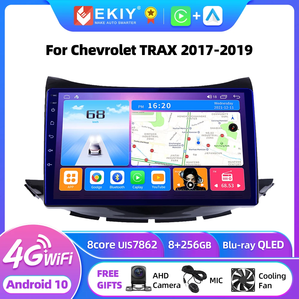 EKIY-T7-Car-Radio-For-Chevrolet-TRAX-2017-2018-2019-QLED-Android-10 ...