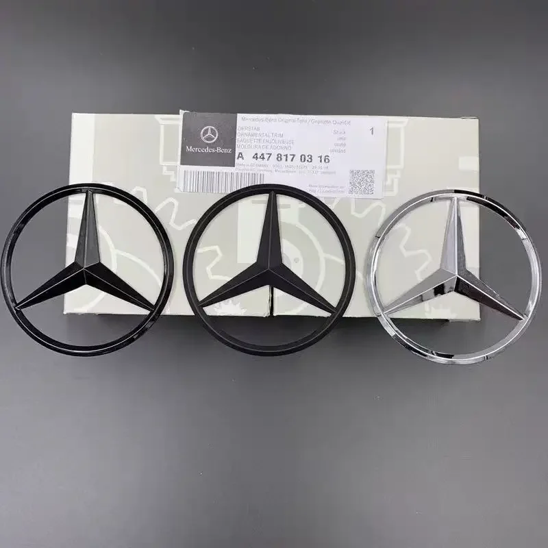 90mm-Car-Rear-Trunk-Middle-Badge-Emblem-Sticker-Decal-For-Mercedes-Benz ...