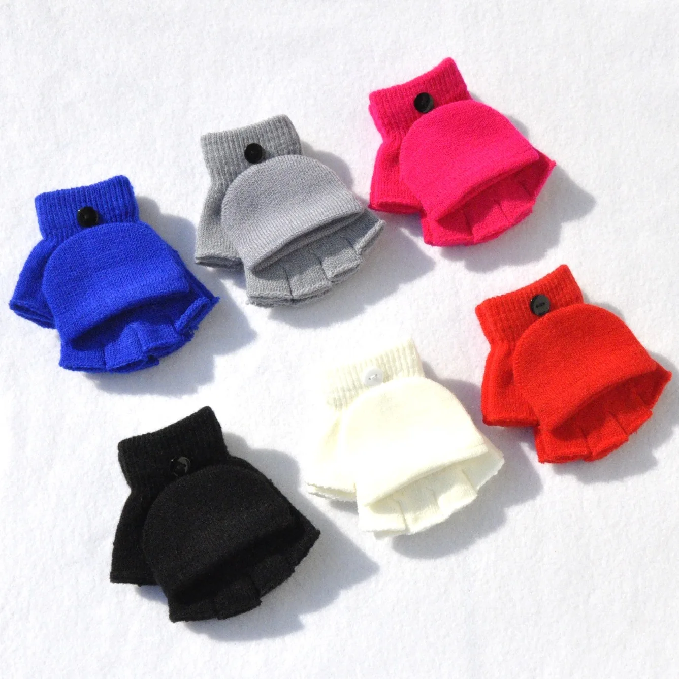 Guantes-gruesos-y-c-lidos-para-beb-manoplas-de-punto-de-medio-dedo-para ...