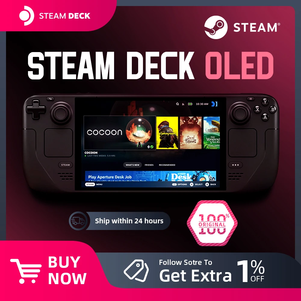 Steam-Deck-Handheld-Game-Console-Display-OLED-100-Original-512GB-1TB ...