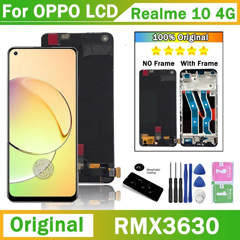 Super-AMOLED-Screen-For-Oppo-Realme-10-4G-RMX3630-LCD-Display-With ...