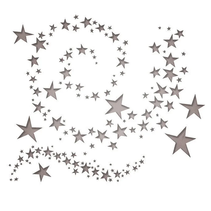 2023 New Little Stars Background Metal Cutting Dies Meteor and Starry ...