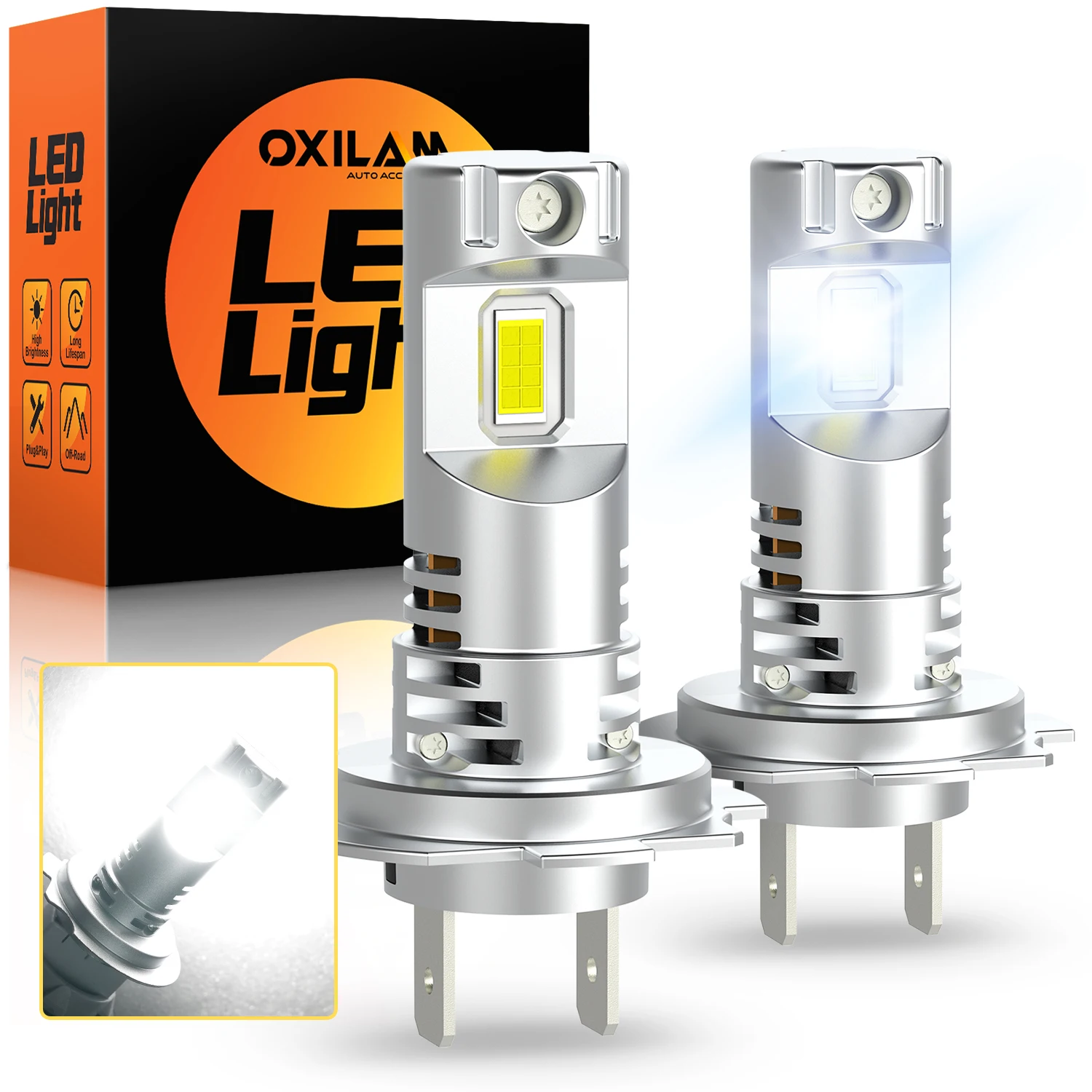 OXILAM-2Pcs-H7-LED-Bulbs-60W-20000LM-H7-LED-Headlight-1-1-Mini-Size ...