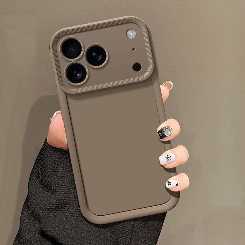 Shockproof Plain Matte Silicone Case For iPhone 17 Air 16 15 14 13 12 ...