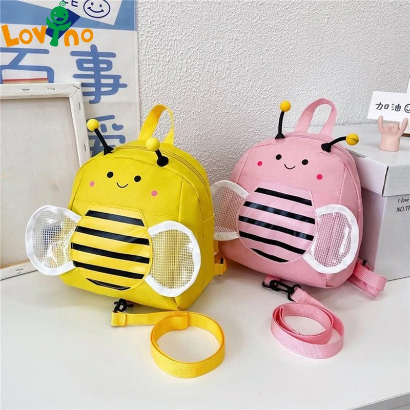 Cute-Bee-Backpack-for-Children-Baby-Anti-Lost-Bag-Kids-Cartoon ...