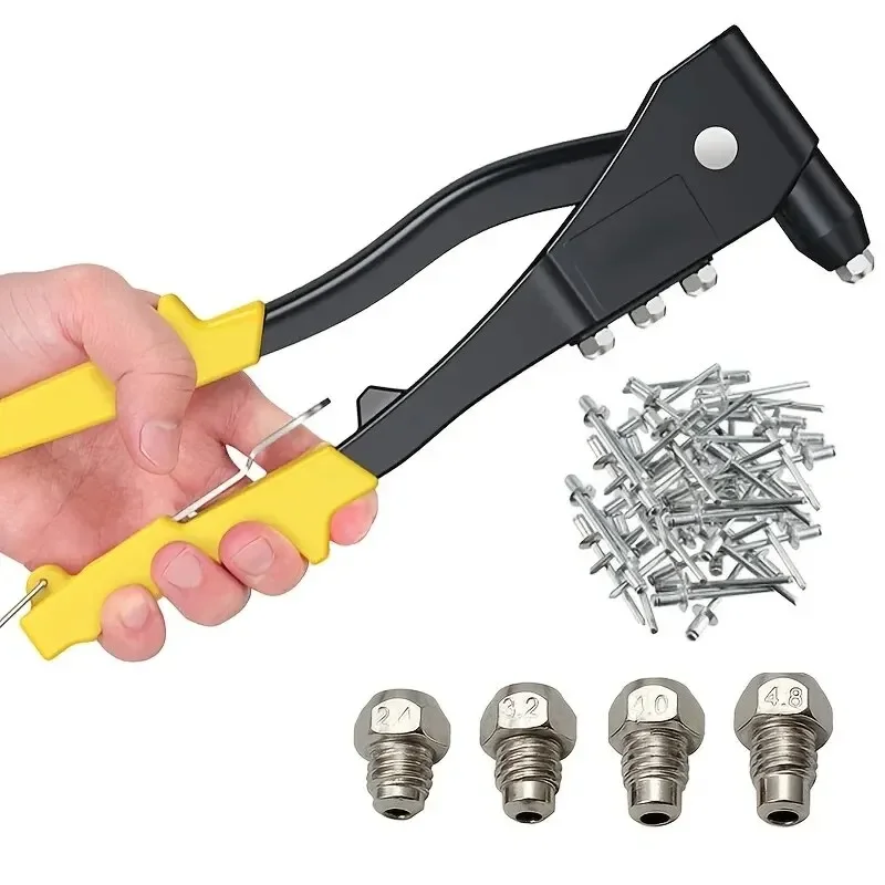 Hand-Riveter-Rivet-Gun-2-4-4-8mm-Rivets-Metal-Plastic-Leather-Home ...