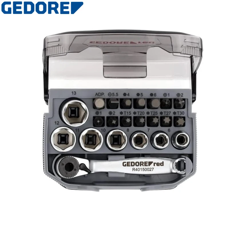 GEDORE-R49005023-Socket-Set-Chrome-vanadium-Steel-Matt-Satin-Chrome ...