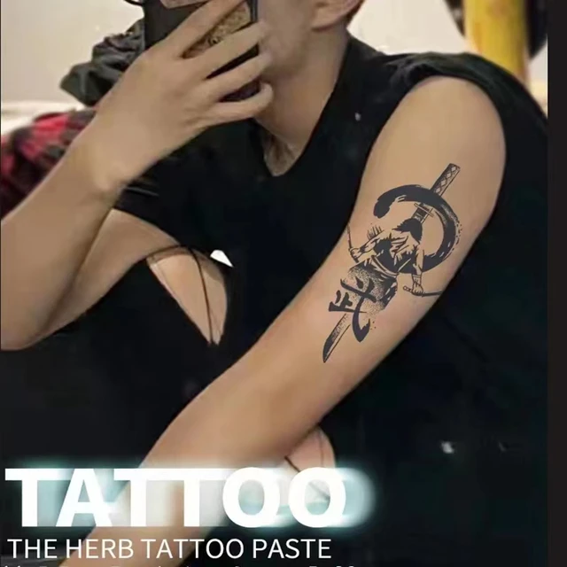 Katana forearm tattoo - Bronctattooaus.com