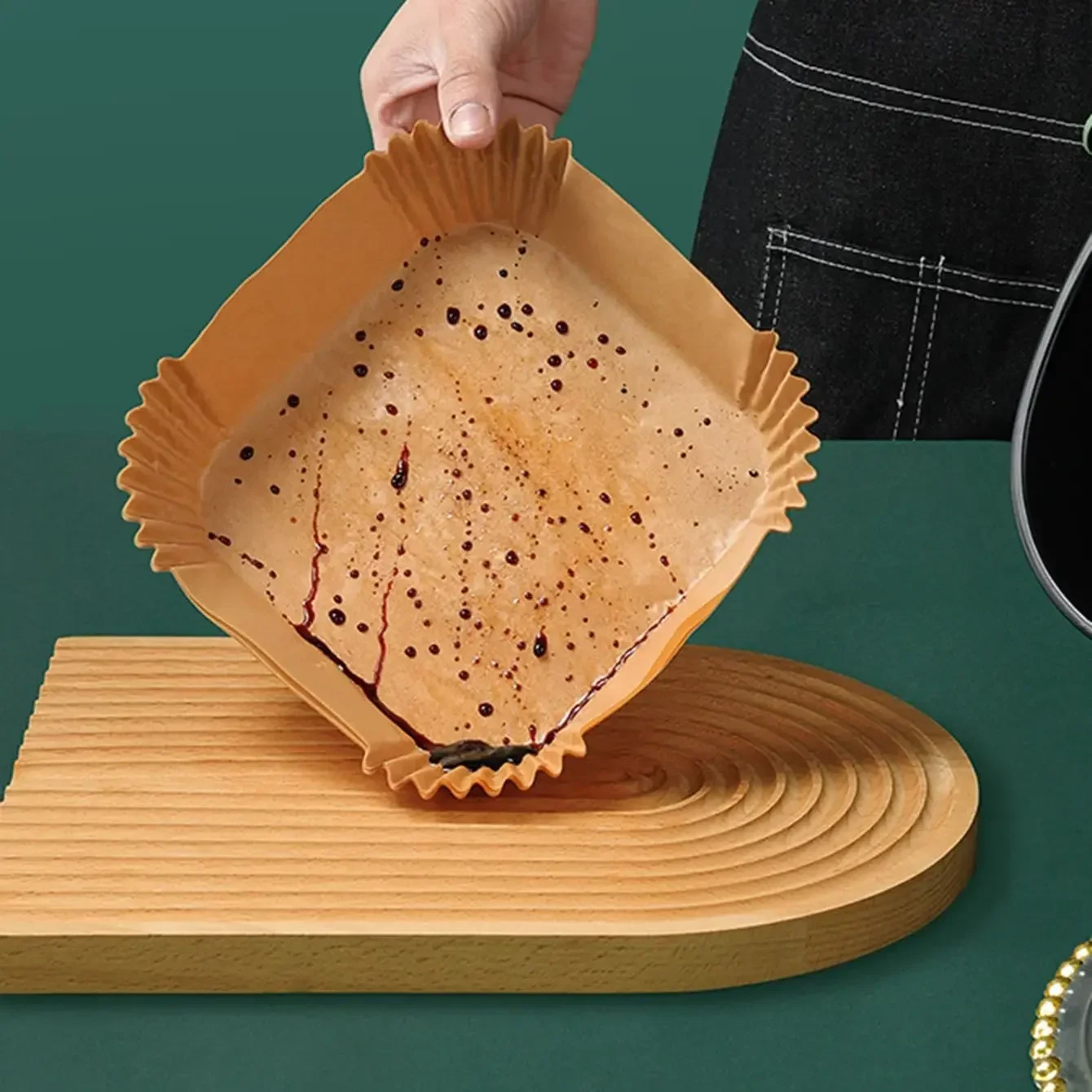 50-100-200pcs-Non-stick-air-fryer-with-square-circular-paper-lining-for ...