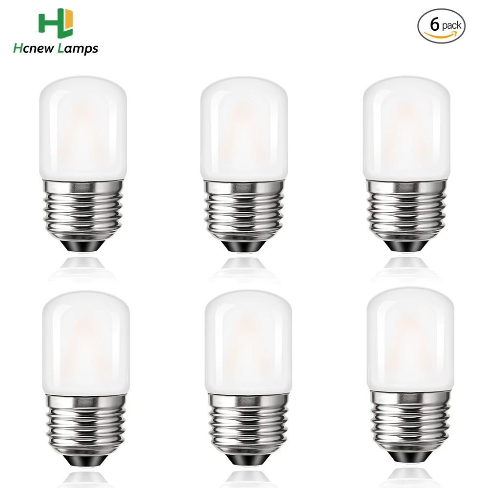 6pcs-Dimmable-Light-Bulbs-Vintage-Frosted-T28-E27-220V-1W-2700K-Tubular ...