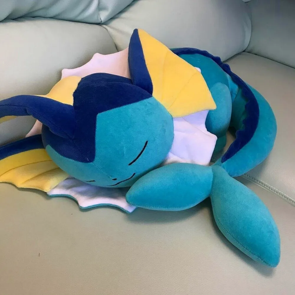 Eeveelution-juguete-de-peluche-Vaporeon-para-ni-os-mu-eco-de-peluche-de ...