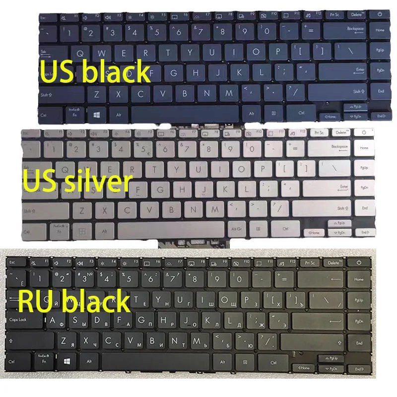 Original-RU-US-Keyboard-for-Asus-ZenBook-14-UX425-UX425J-UX425JA-UX425E ...