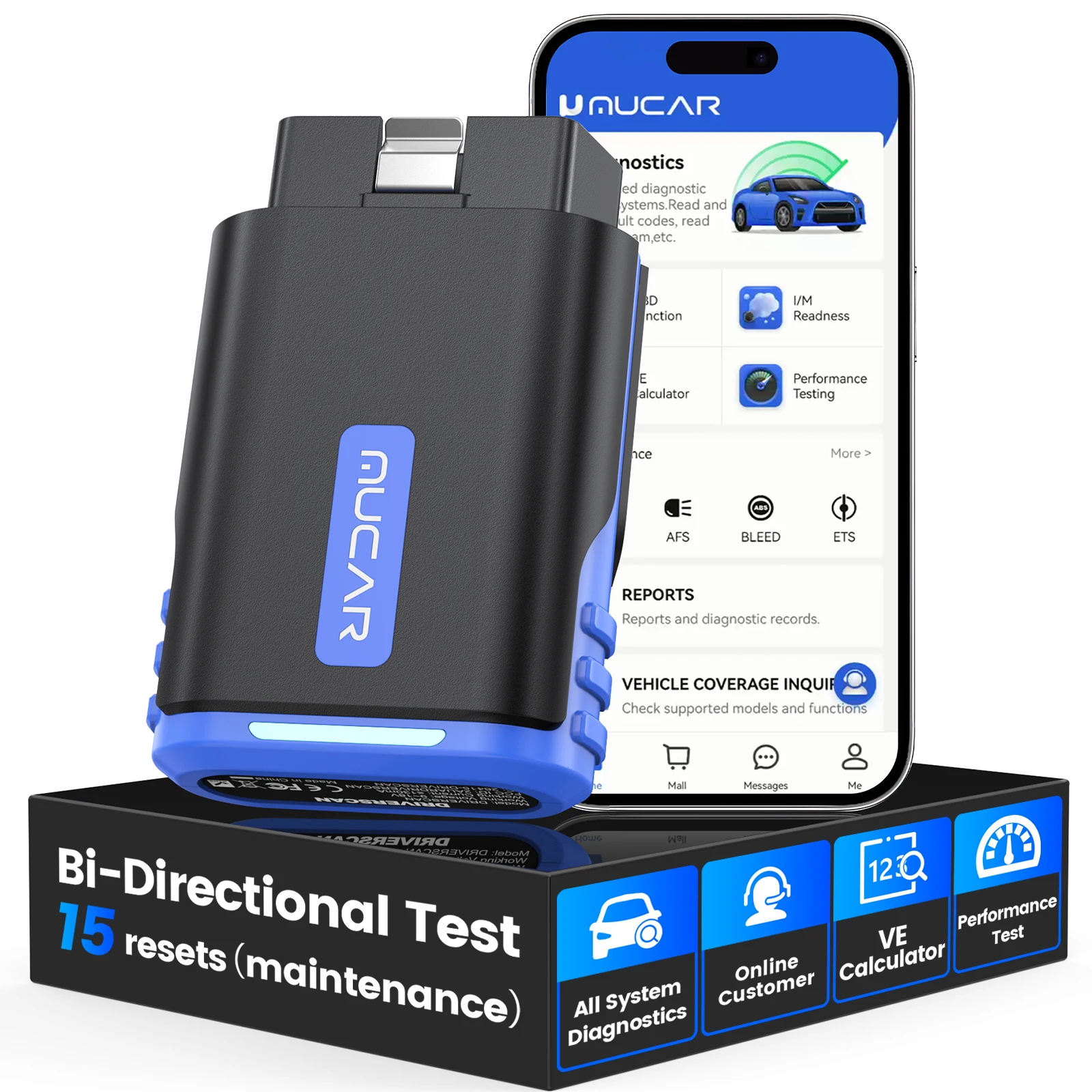 MUCAR-DriverScan-Bidirectional-Scan-Tool-OBD2-Bluetooth-Scanner-Car ...