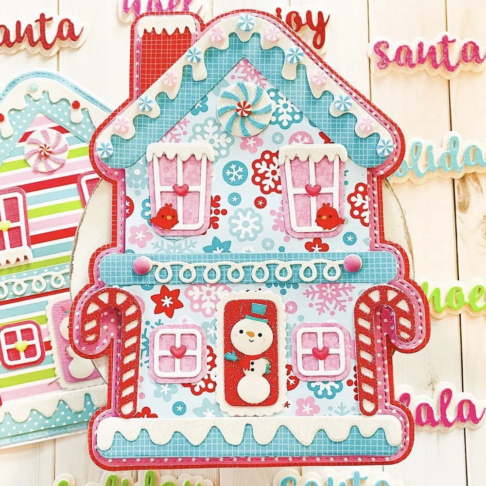 KSCRAFT-Gingerbread-House-Mini-Album-Metal-Cutting-Dies-Stencils-for ...