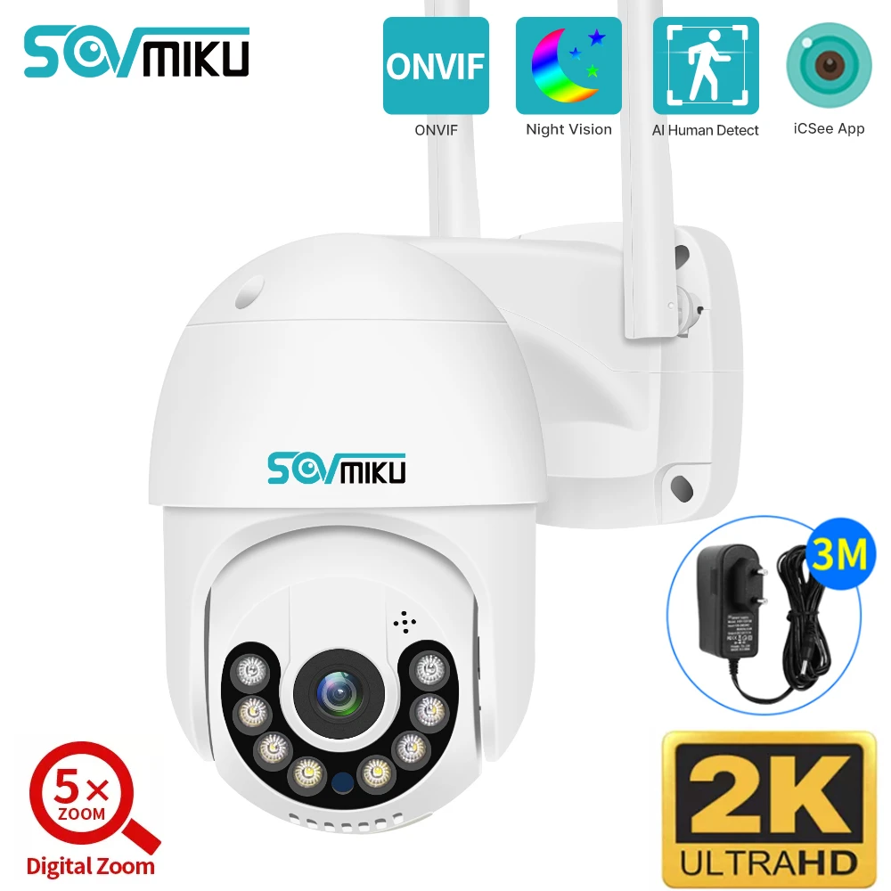 2k 1080p Smart Wifi Ptz Camera 5x Digital Zoom Outdoor Color Night ...