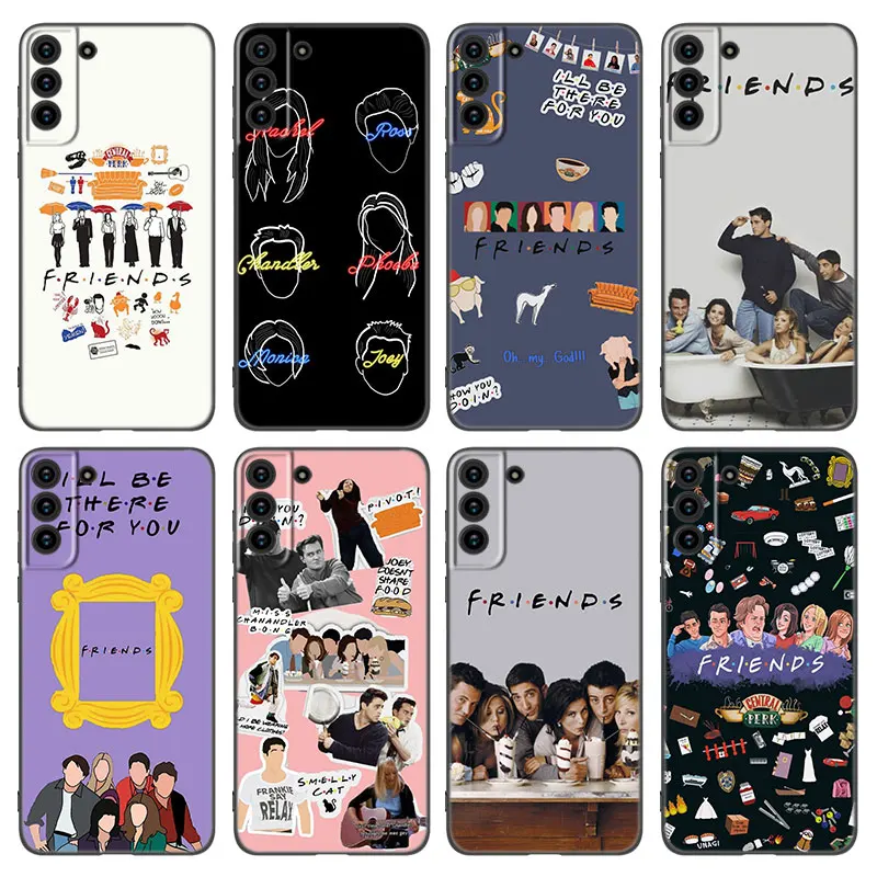 Capa-de-telefone-Friends-TV-Show-Capa-de-silicone-preta-Samsung-Galaxy ...
