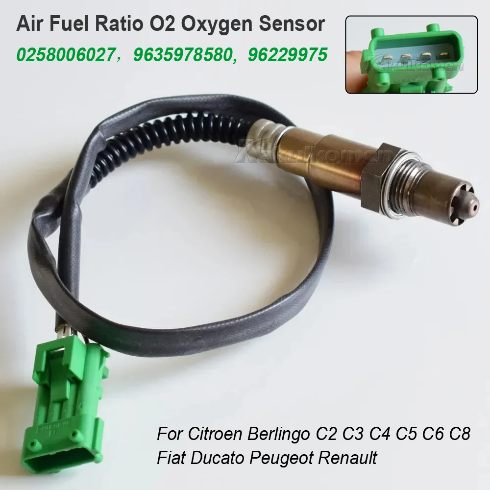 Hight Quality Oxygen Sensor 0258006027 For Citroen Berlingo C2 C3 C4 C5 ...