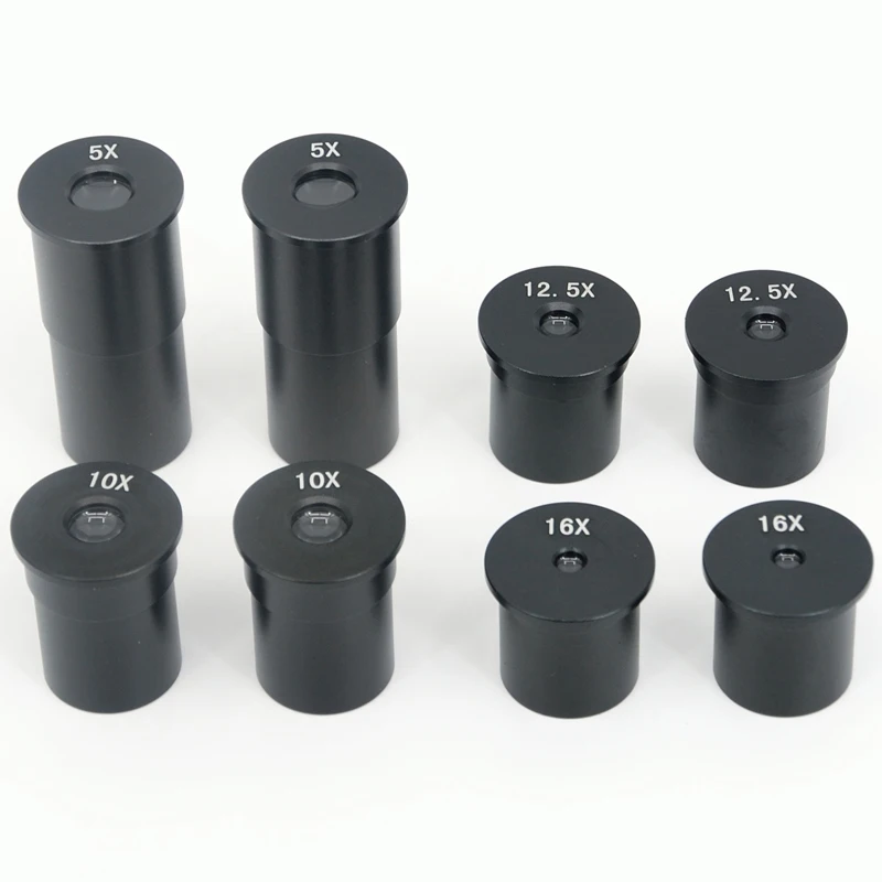 FYSCOPE 2 Piece 와이드 앵글 Huygens 5X/10X/12.5X16X Eyepieces 생물 현미경 접안 렌즈 용 ...