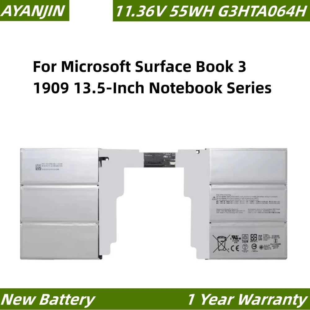 G3HTA064H G3HTA065H 11.36V 55WH Laptop Battery for Microsoft Surface ...