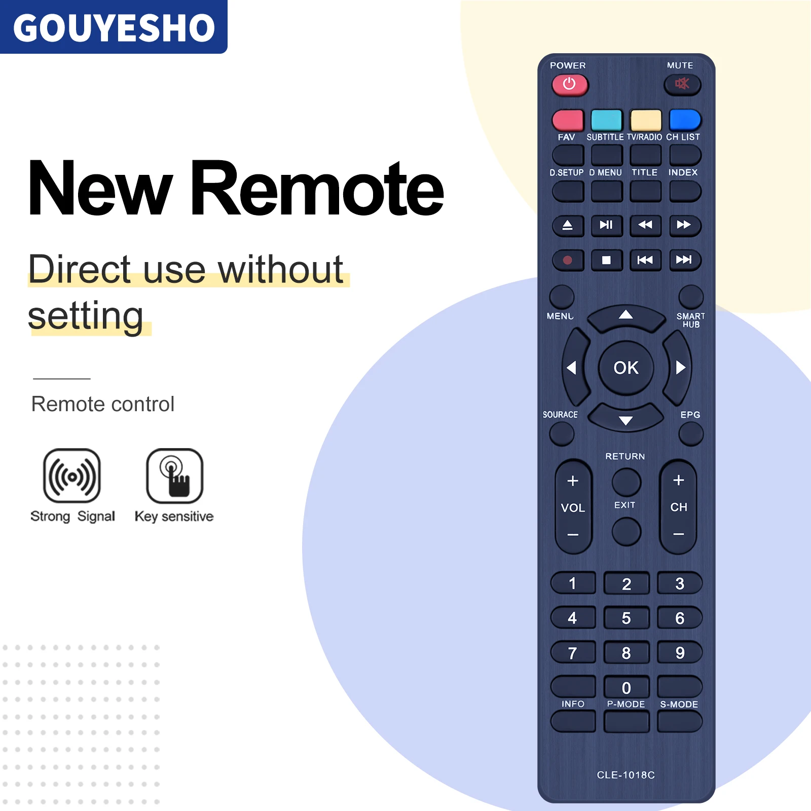 New-Remote-Control-for-Hitachi-TV-CLE-1018C-CLE-1022-CLE-1020-etc ...