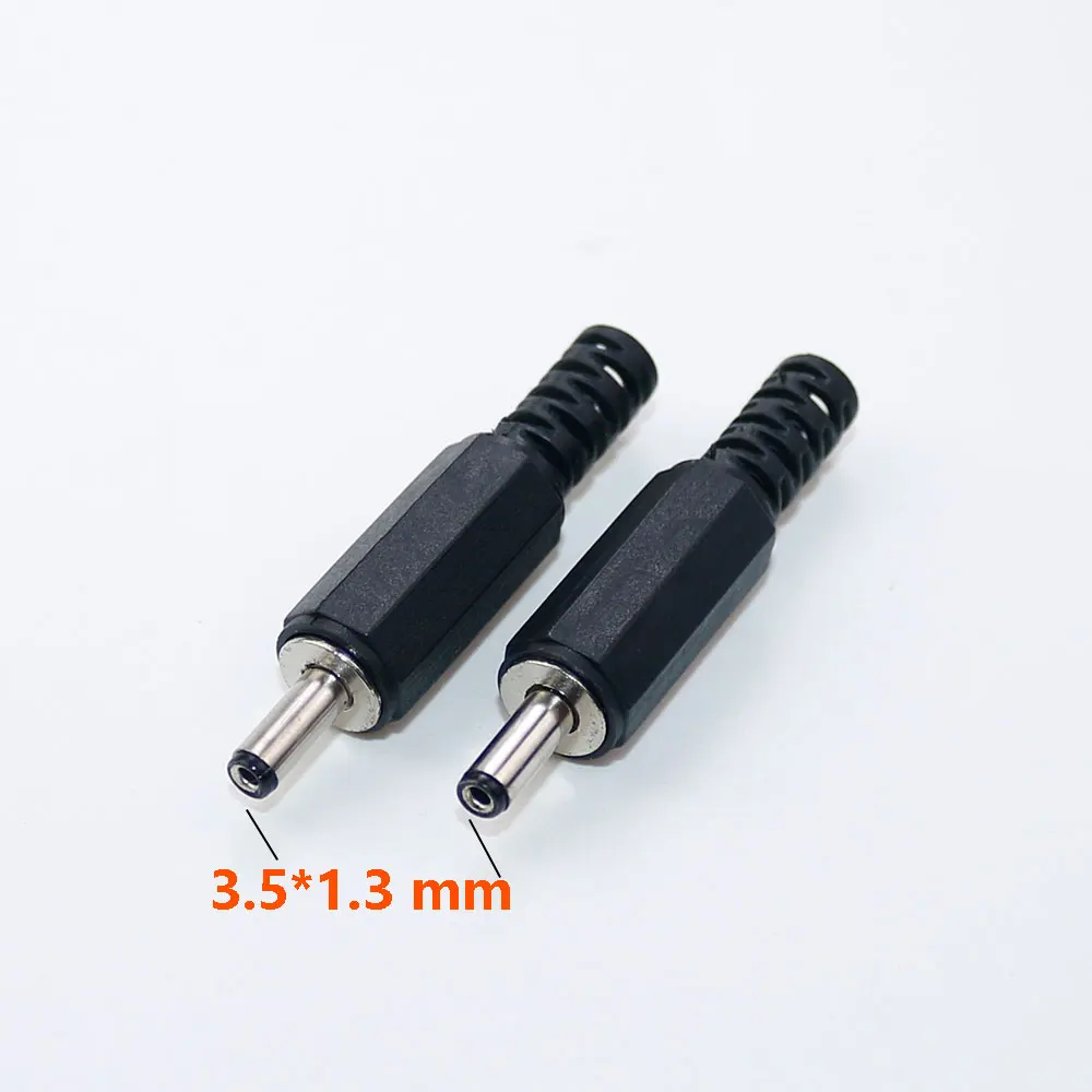 10PCS-DC-Power-Barrel-Tip-Plug-3-5-1-3-mm-Male-Solder-Jack-Connector ...