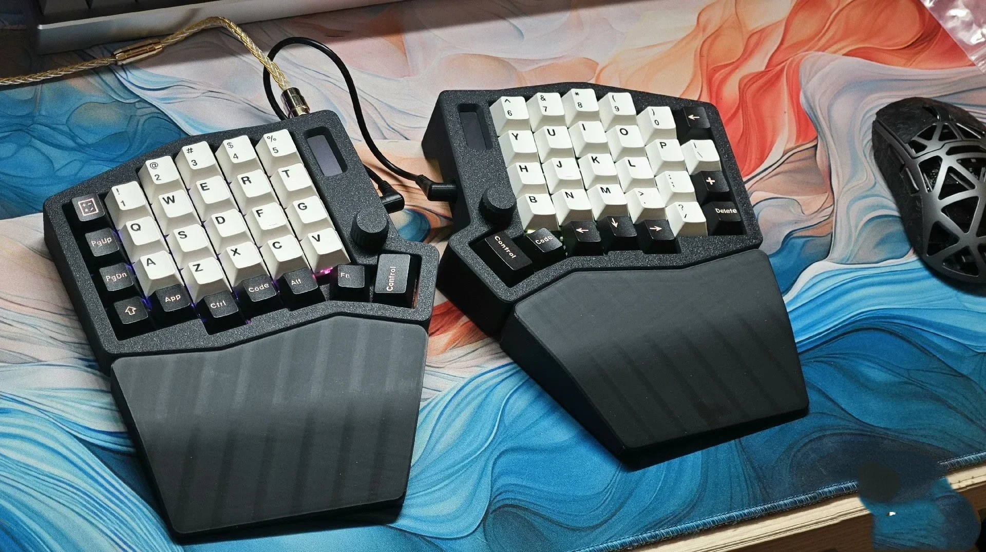 Sofle-Rgb-Single-Mode-Split-Keyboard-Kit-Customization-RGB-3D-Printing ...