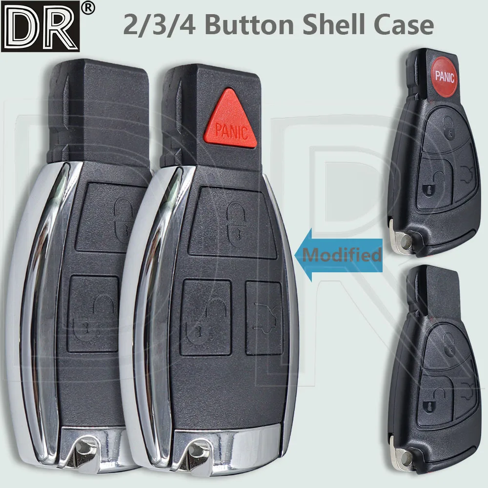 DR 2/3/4 Button Car Remote Key Fob Case Replacement Shell Case For ...