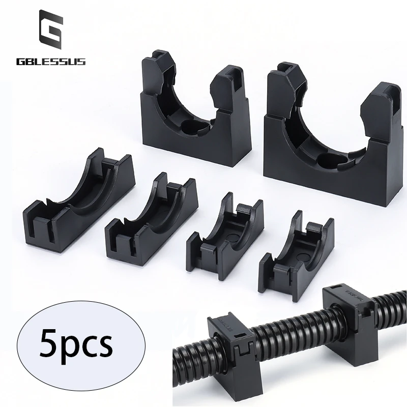5pcs Wire Corrugated Hose Plastic Pipe Clamp Hoop Buckle Limit Pipe ...