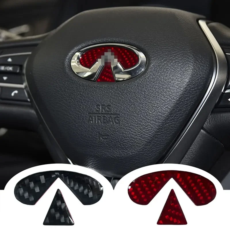 Car-Steering-Wheel-Carbon-Fiber-Emblem-Sticker-For-Infiniti-QX60-G35 ...