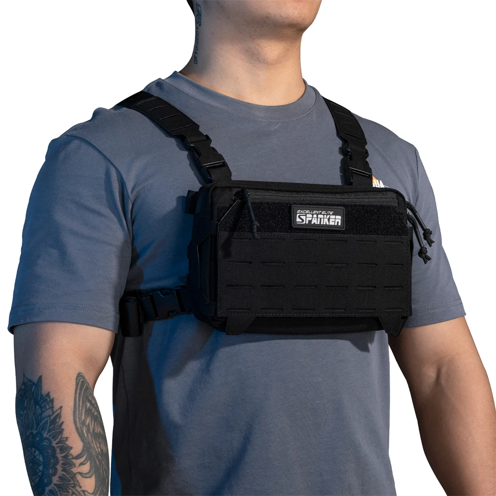 Tactical-Vest-Chest-Rig-Pack-Pouch-Backpack-Outdoor-Walkie-Talkie-Pack ...