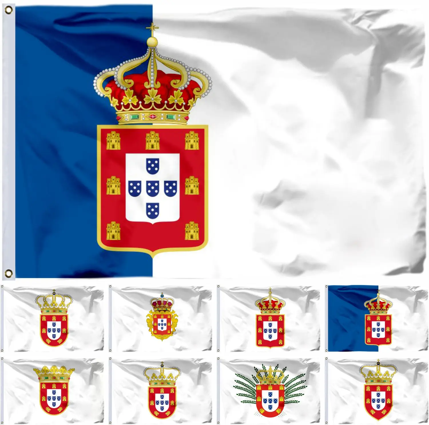 Portugal-1495-1830-History-Flag-3X5FT-90X150CM-100D-Polyester-Double ...