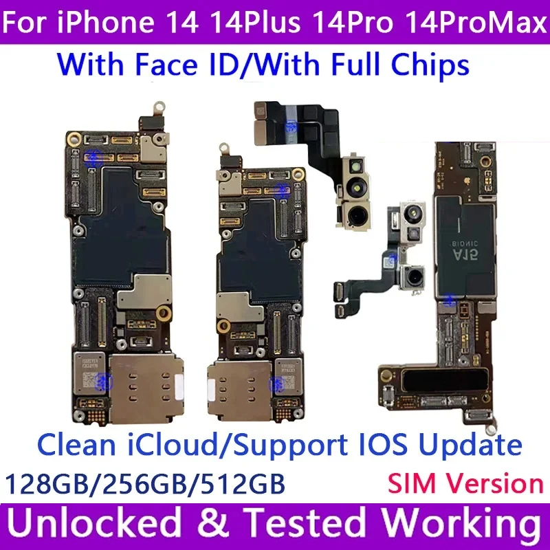 Fully-Tested-Plate-For-iPhone-14-14Pro-14-Pro-Max-Motherboard-With-Face ...