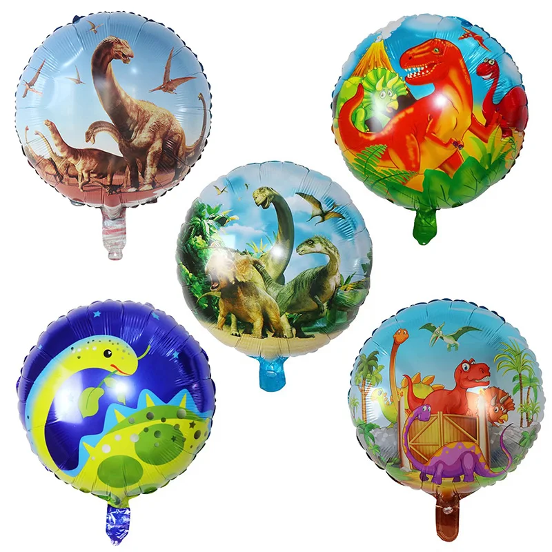10 globos de helio de aluminio de 18 pulgadas con forma de dinosaurio ...