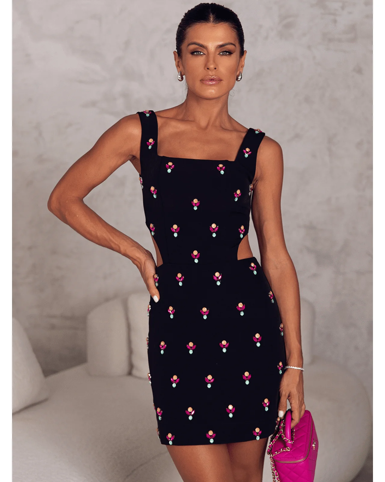 Top-Quality-Women-Sleeveless-Sexy-Sqaure-Collar-Shinning-Crystal-Bodycon-Mini-Bandage-Dress ...