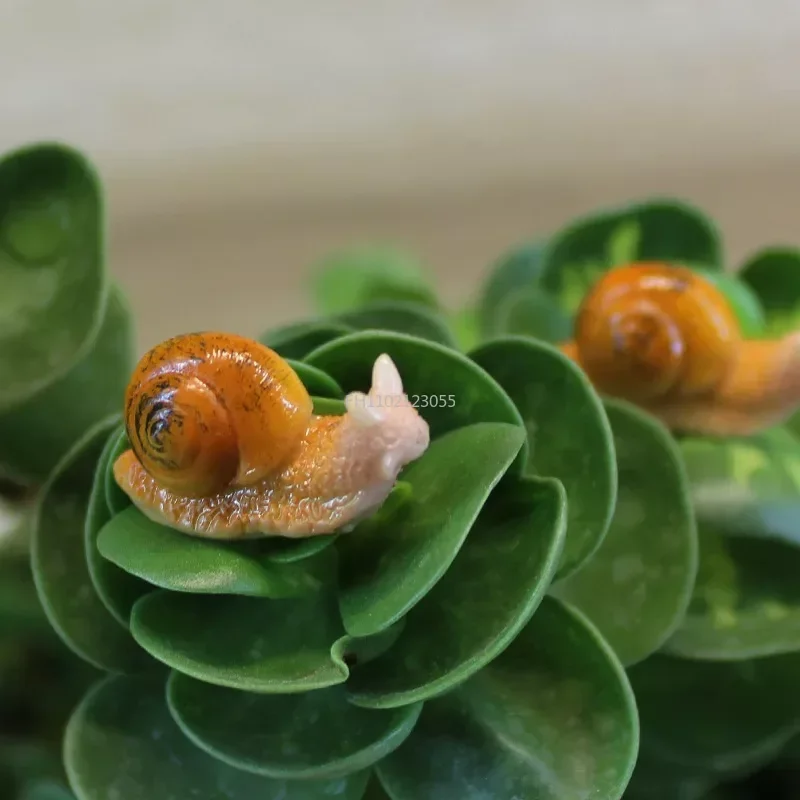Micro-Landscape-Simulation-Small-Snail-Garden-Decoration-Snail-Ornament ...